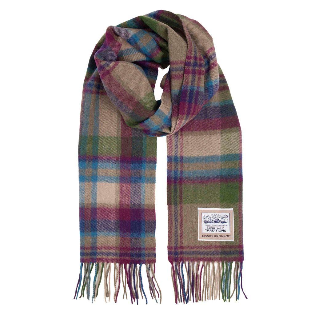 Heritage Traditions 100% Pure Wool Tartan Scarves Shawls and Wraps